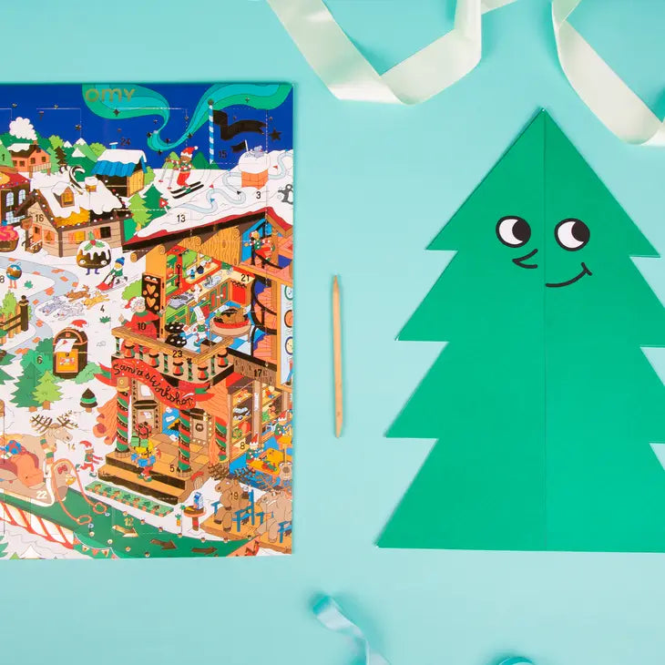 3D Christmas Tree Advent Calendar | Where The Sidewalk Ends Toy Shop