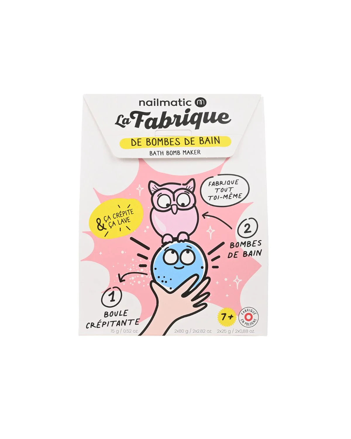 Nailmatic Bath Bomb Crackling and 2 Molds Owl and Cloud | Where The ...