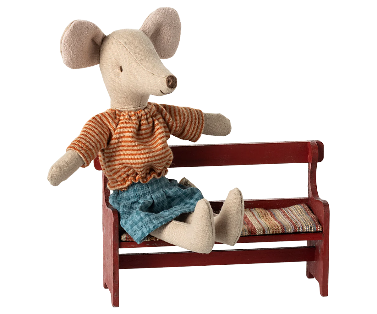 Bench, Mouse - Red | Where The Sidewalk Ends Toy Shop