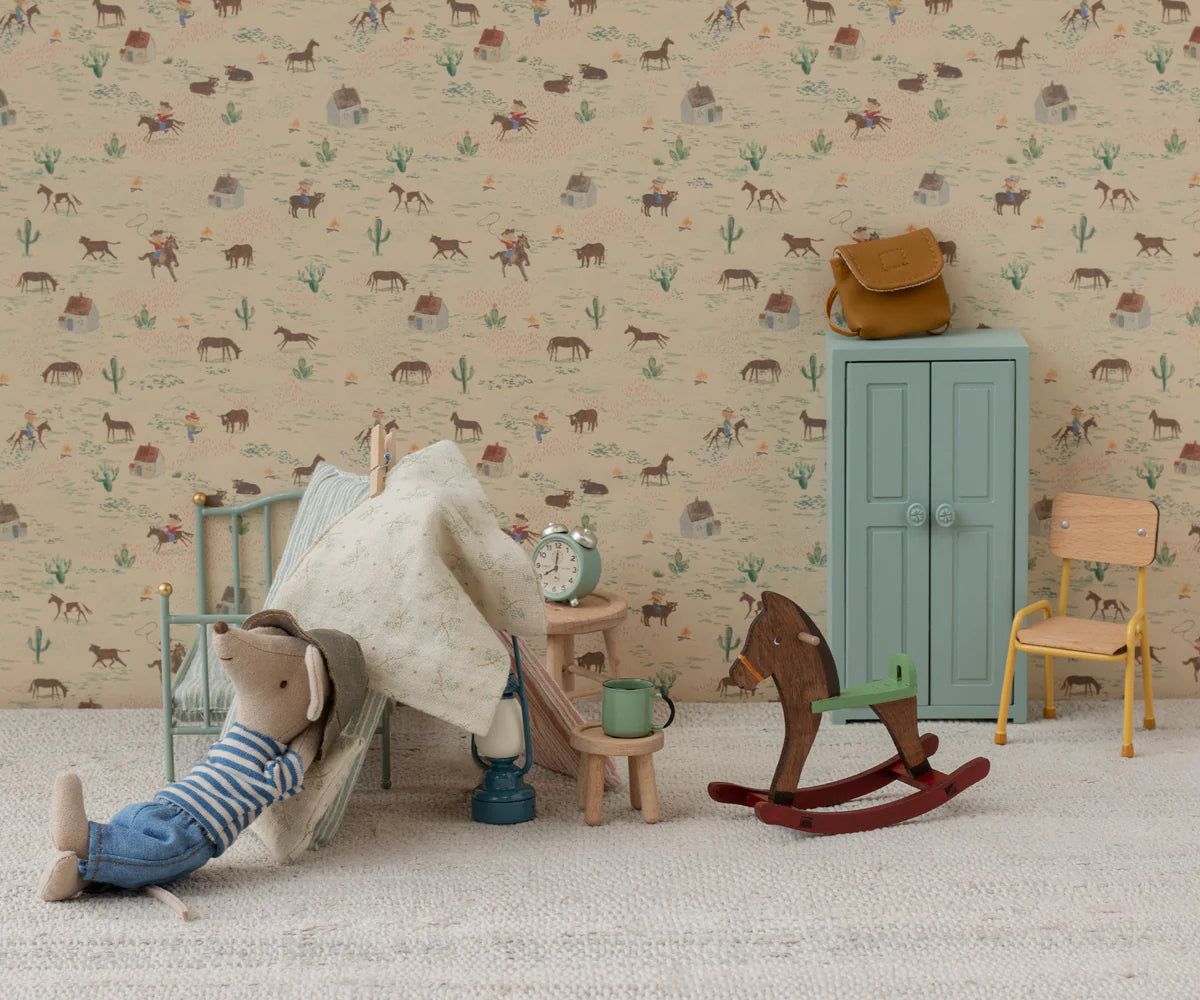 Rocking horse, Mouse - Dark brown | Where The Sidewalk Ends Toy Shop