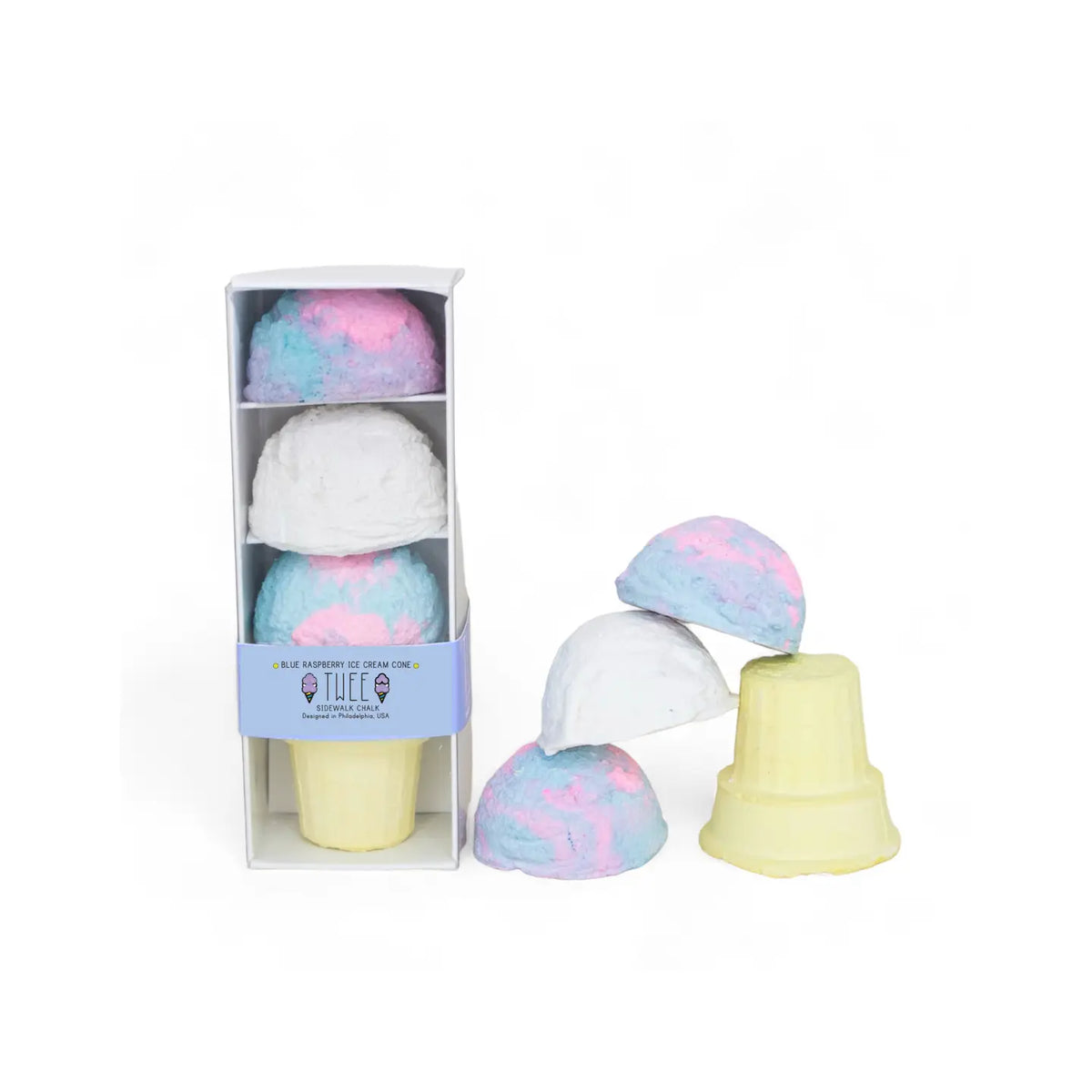 Blue Raspberry Ice Cream Cone Handmade Sidewalk Chalk | Where The ...