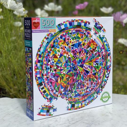 Triangle Pattern 500 Piece Puzzle | Where The Sidewalk Ends Toy Shop